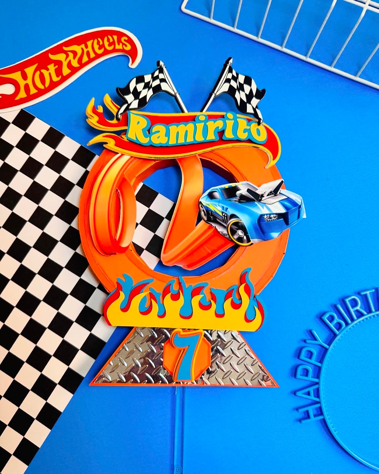 Hot Wheels Cake Topper - Etsy