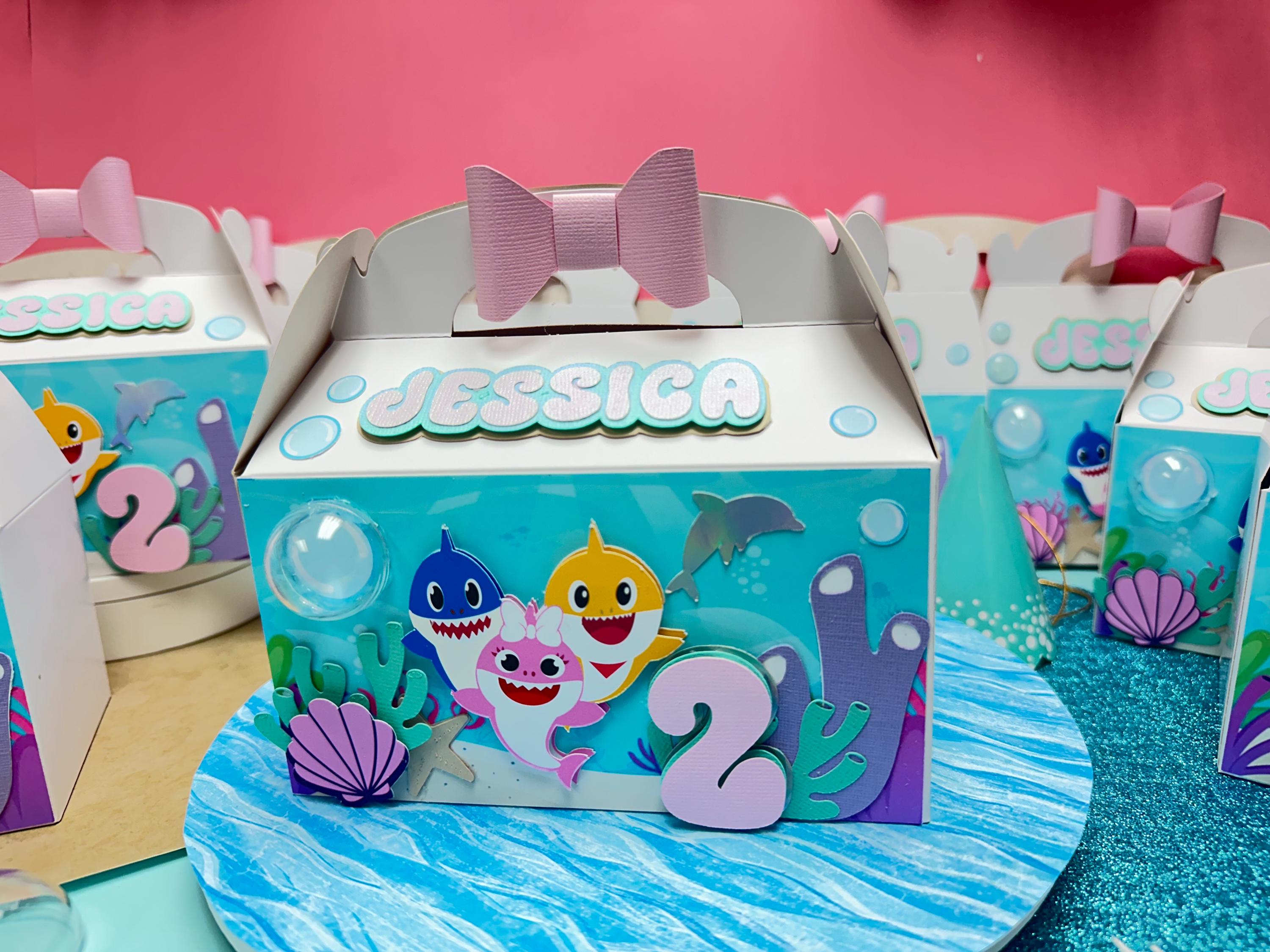 Baby Shark Favor Boxes / Cajitas De Dulces/ Gable Box - Etsy