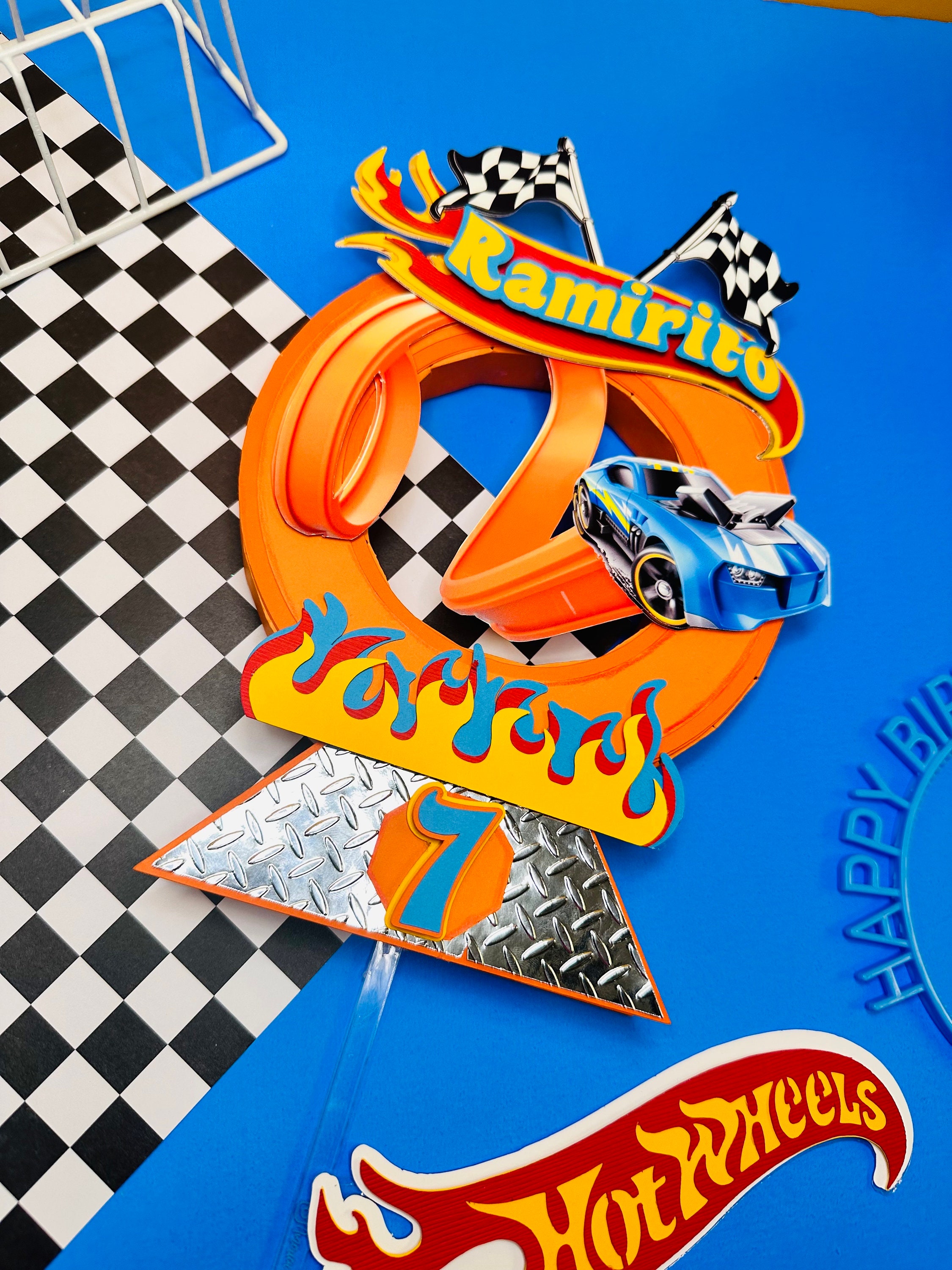 Hot Wheels Cake Topper - Etsy