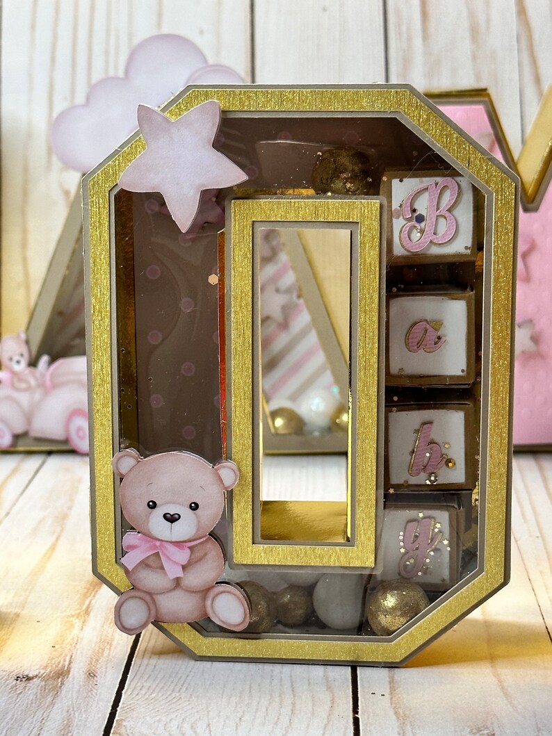 Teddy Bear Theme 3D Letters, Custom Party Decor - Etsy