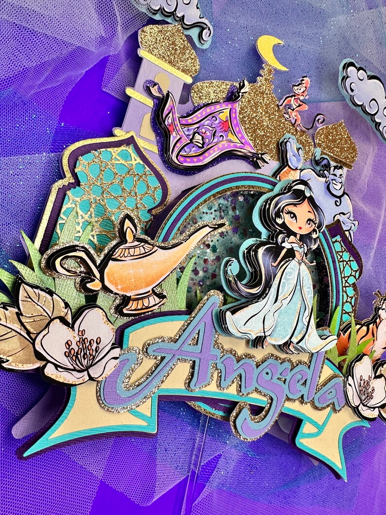 Princesa Jasmine Cake Topper - Etsy
