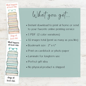 Cute Bookmarks, Book Club Bookmarks, Book Tracker, Printable Bookmarks ...