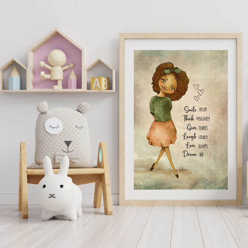 Child Wall Art Print Illustration Art Kids Room Decor Children's ...