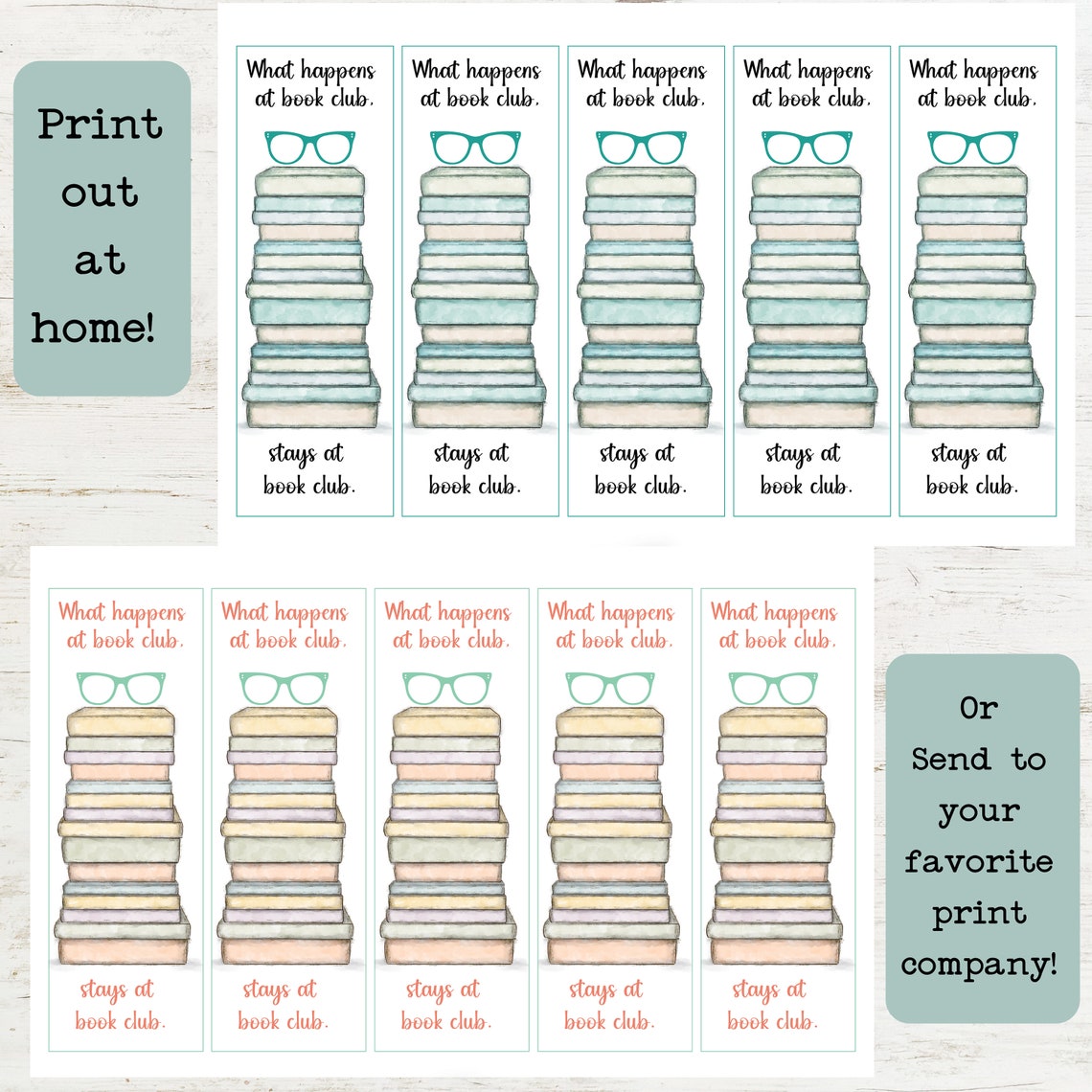 Cute Bookmarks, Book Club Bookmarks, Book Tracker, Printable Bookmarks ...