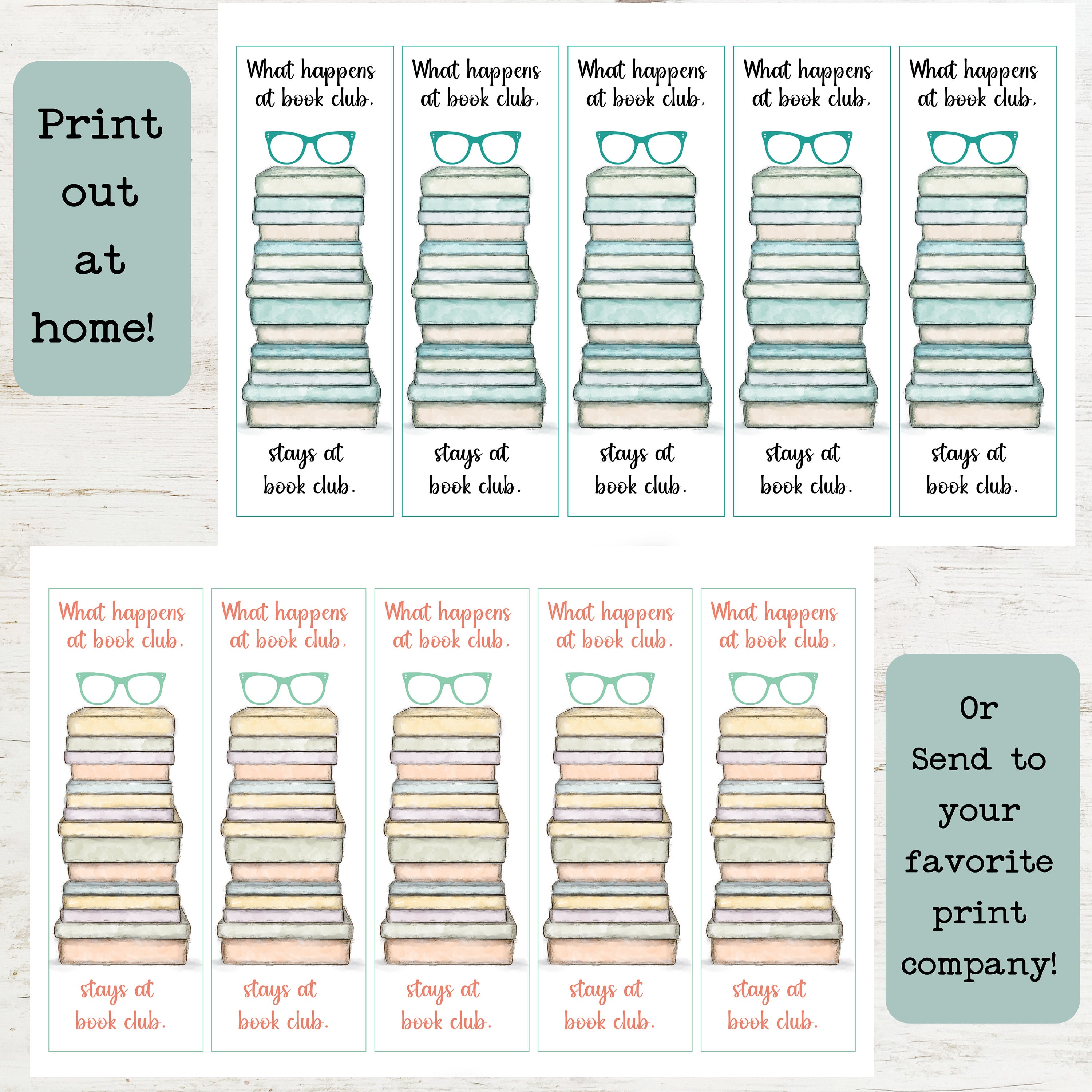 Cute Bookmarks, Book Club Bookmarks, Book Tracker, Printable Bookmarks ...