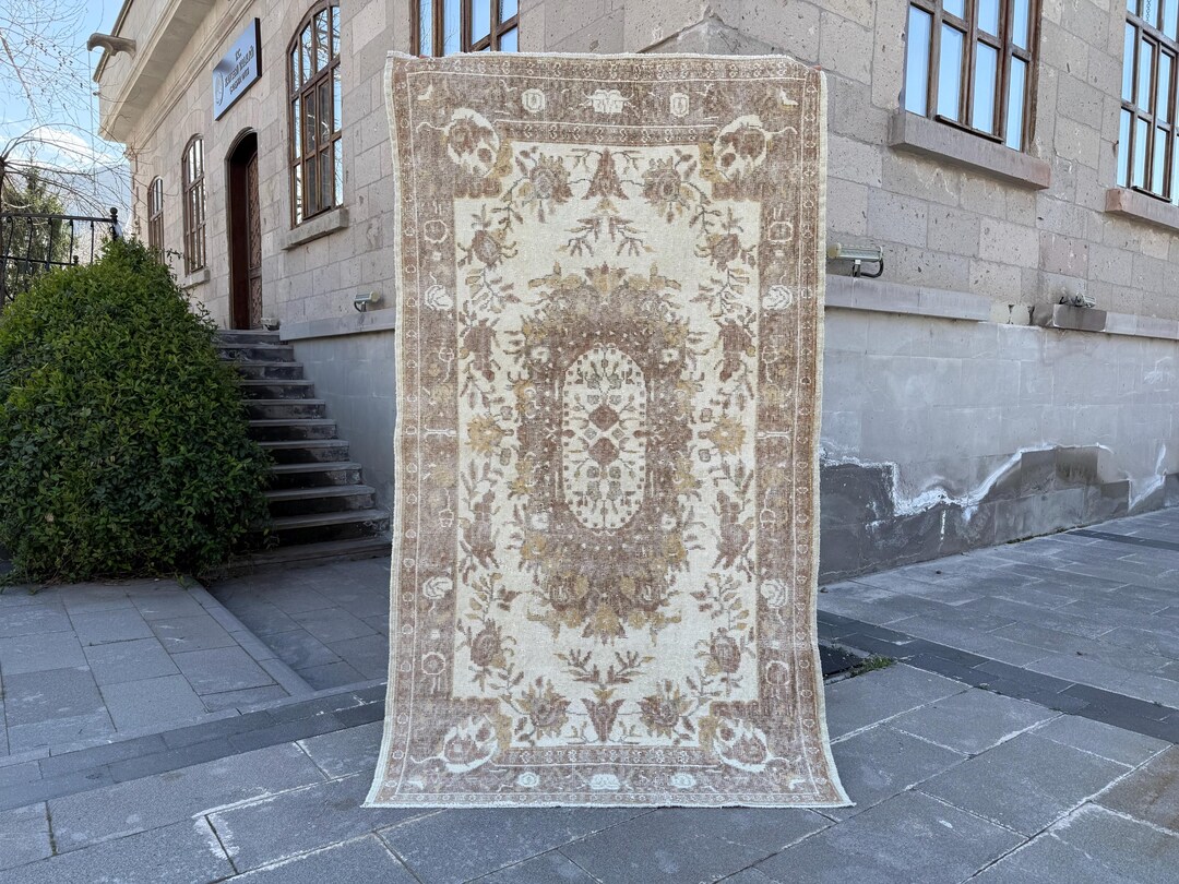 Vintage Persian Rug - 4x7 Feet Rug - Antique Rug - Rug for Living Room ...