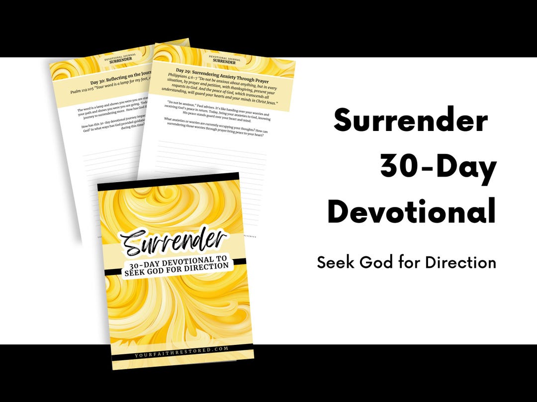 Surrender: 30-day Devotional to Seek God for Direction Instant Download ...