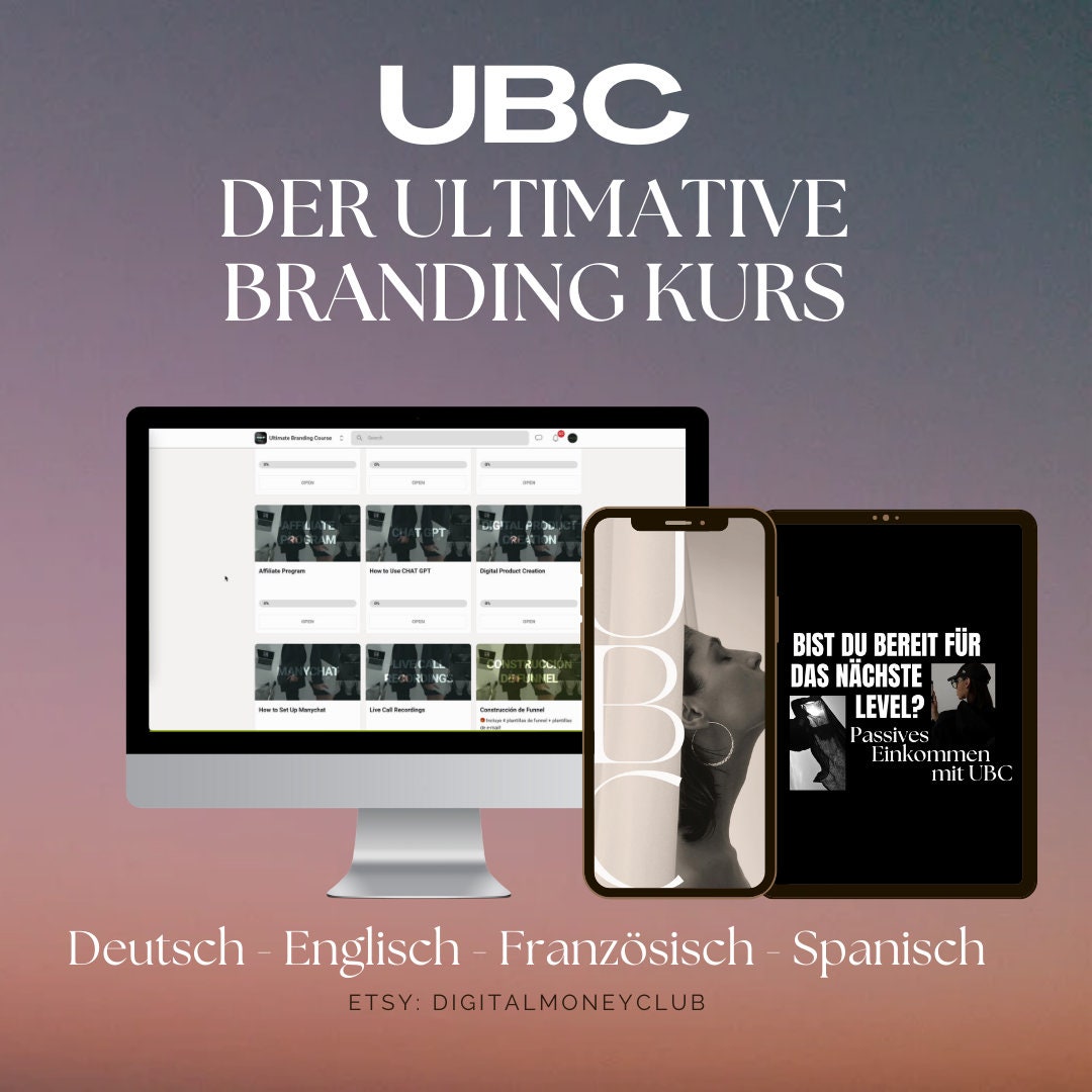 UBC German Ultimate Branding Course With Resale Rights MRR Earn Passive ...