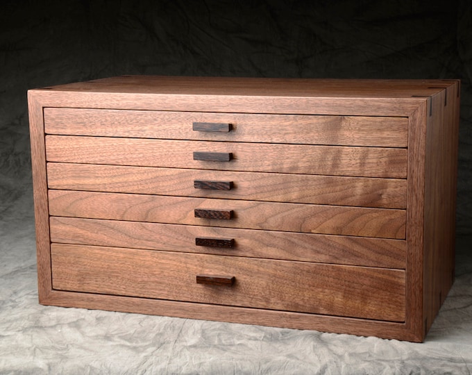 Large Jewelry Boxblack Walnut & Wenge Jewelry Armoire - Etsy