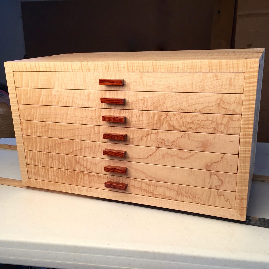Jewelry Box--large Curly Maple Jewelry Chest - Etsy