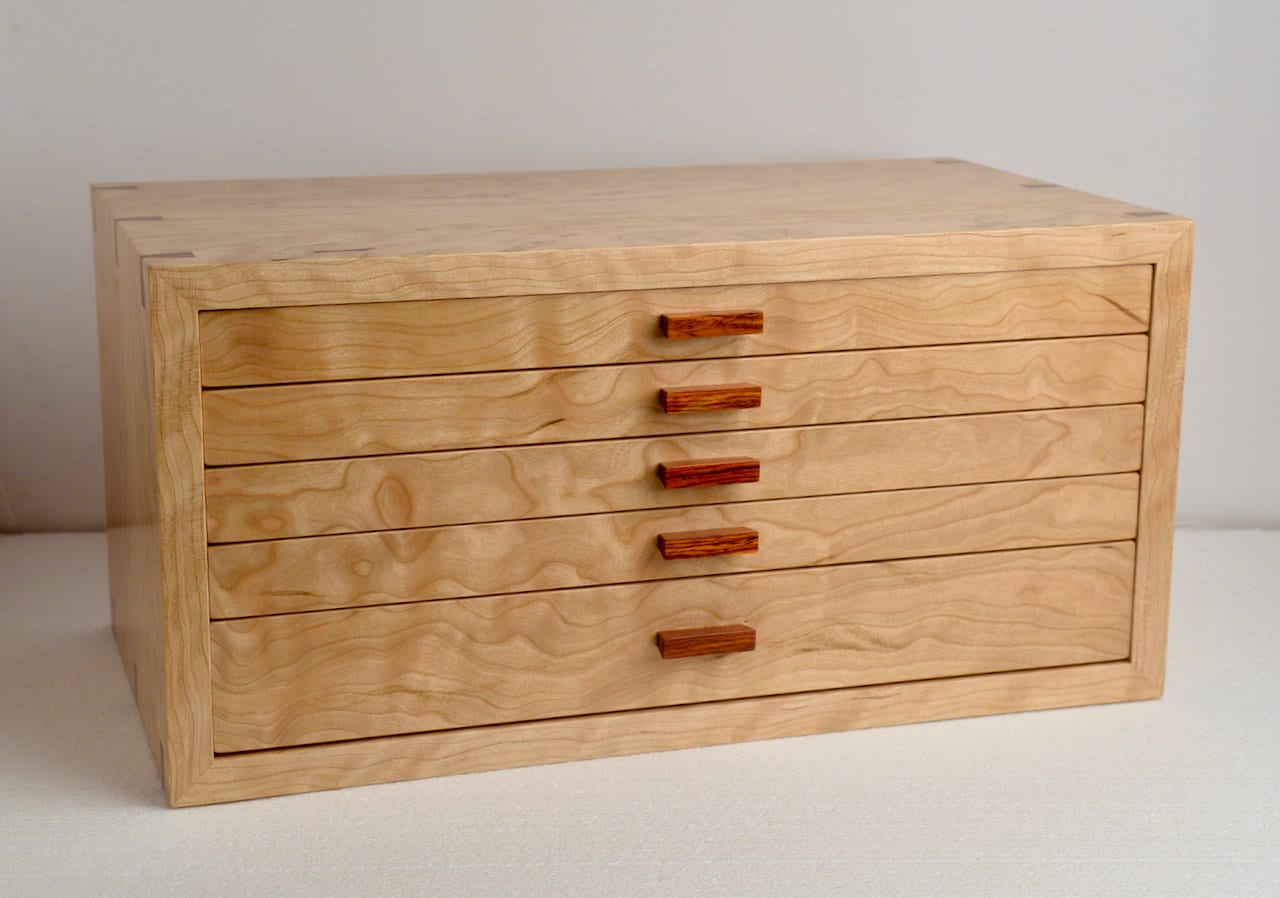 Large Jewelry Boxlarge Curly Cherry and Rosewood Jewelry Box - Etsy