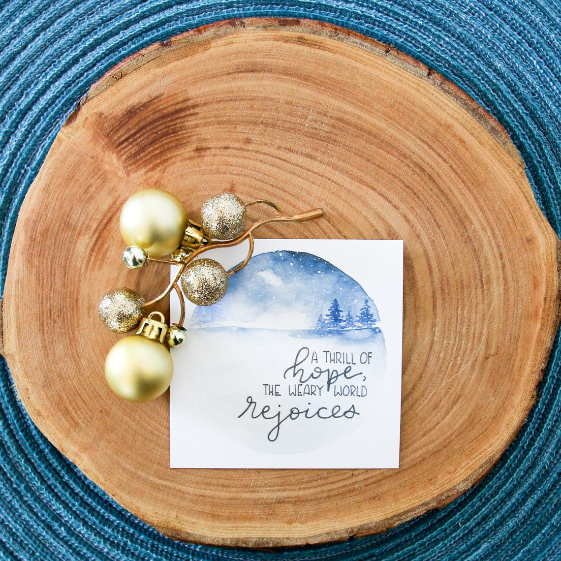 Advent Calendar hopeful Expectancy | Etsy