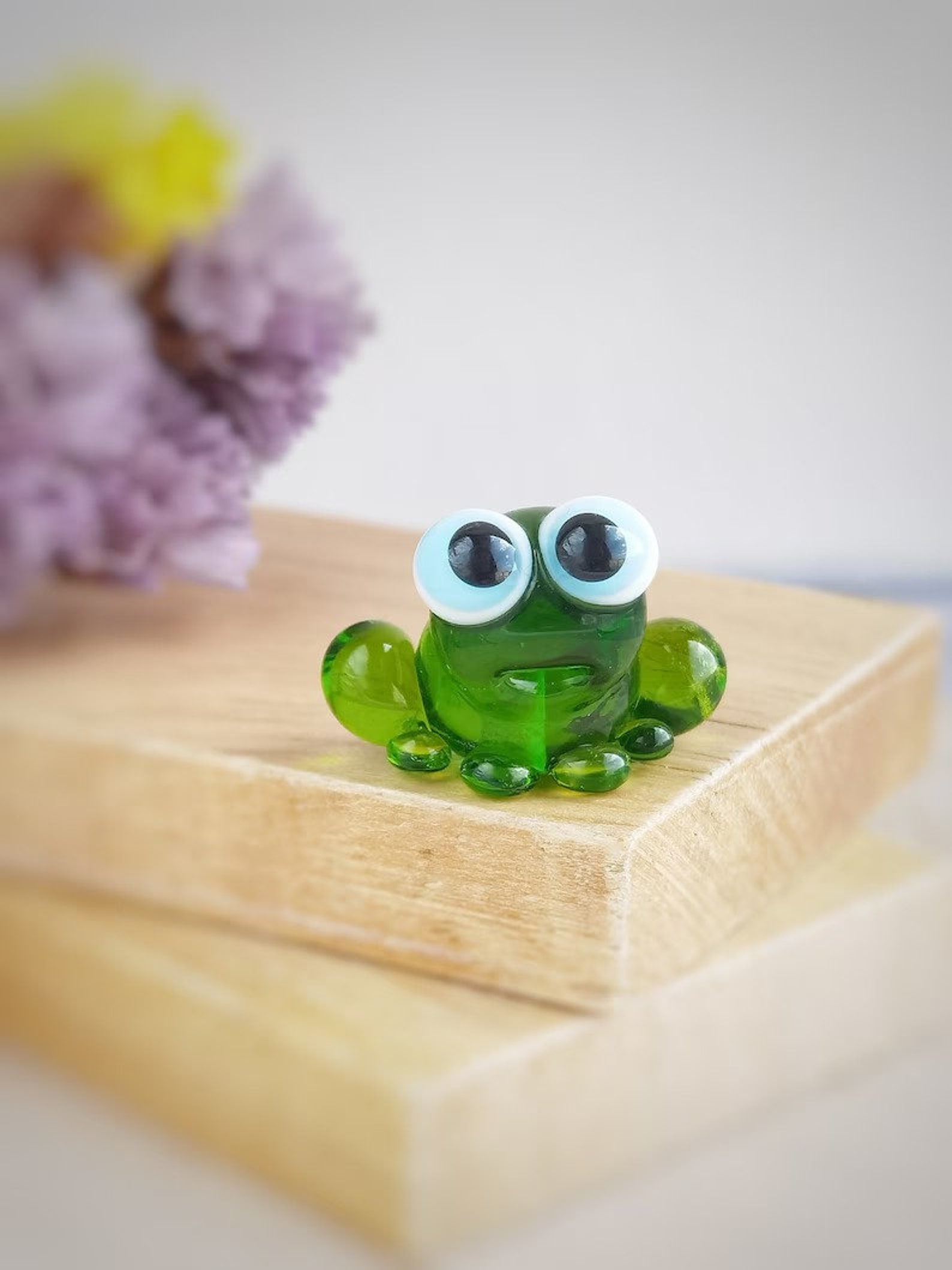 Glass Frog Gifts Tiny Glass Animals Frog Figurines Miniature Frog Decor ...