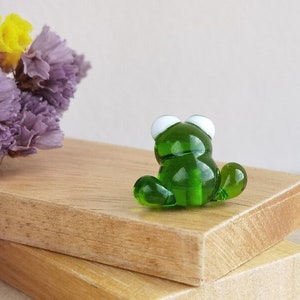 Glass Frog Gifts Tiny Glass Animals Frog Figurines Miniature Frog Decor ...
