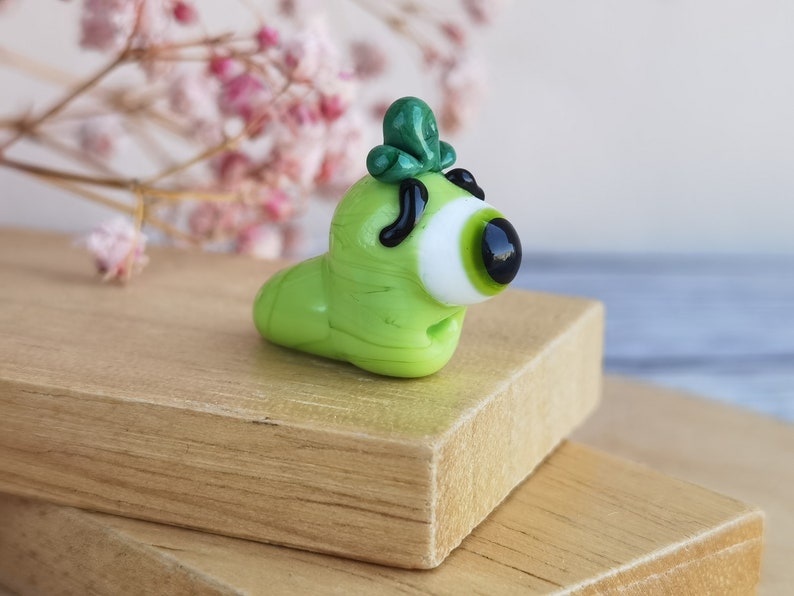 Tiny Glass Animals Monster Figurines Miniature Worm Decor Halloween ...