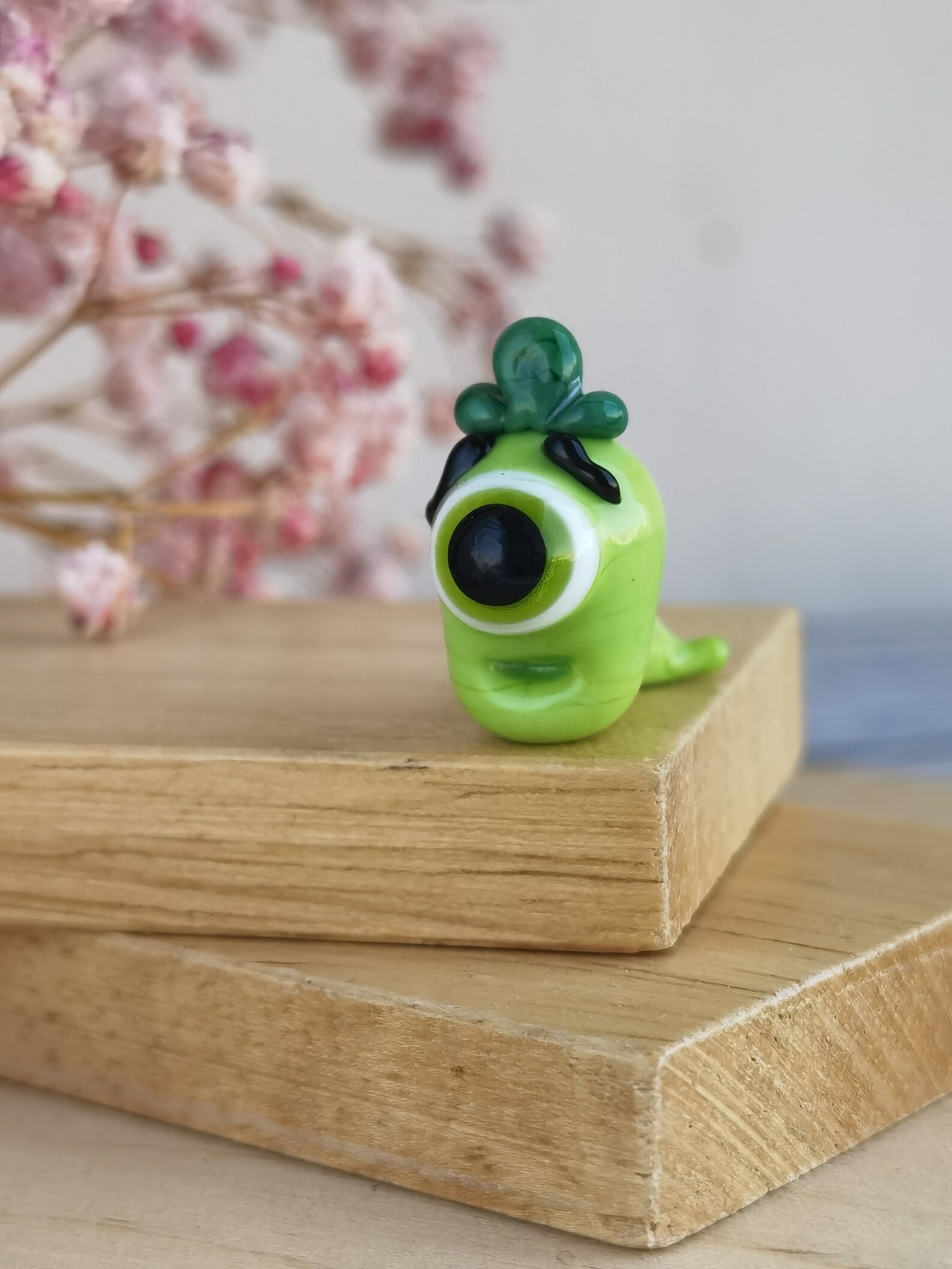 Tiny Glass Animals Monster Figurines Miniature Worm Decor Halloween ...