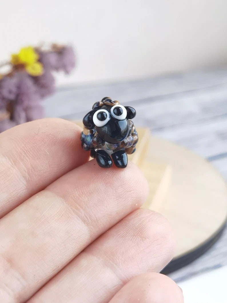 Sheep Gifts Tiny Glass Animals Sheep Figurines Miniature Sheep Decor ...