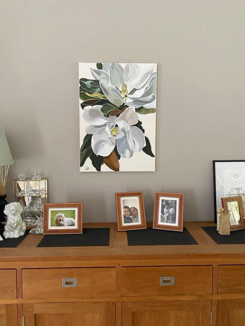 Magnolia Painting - Etsy