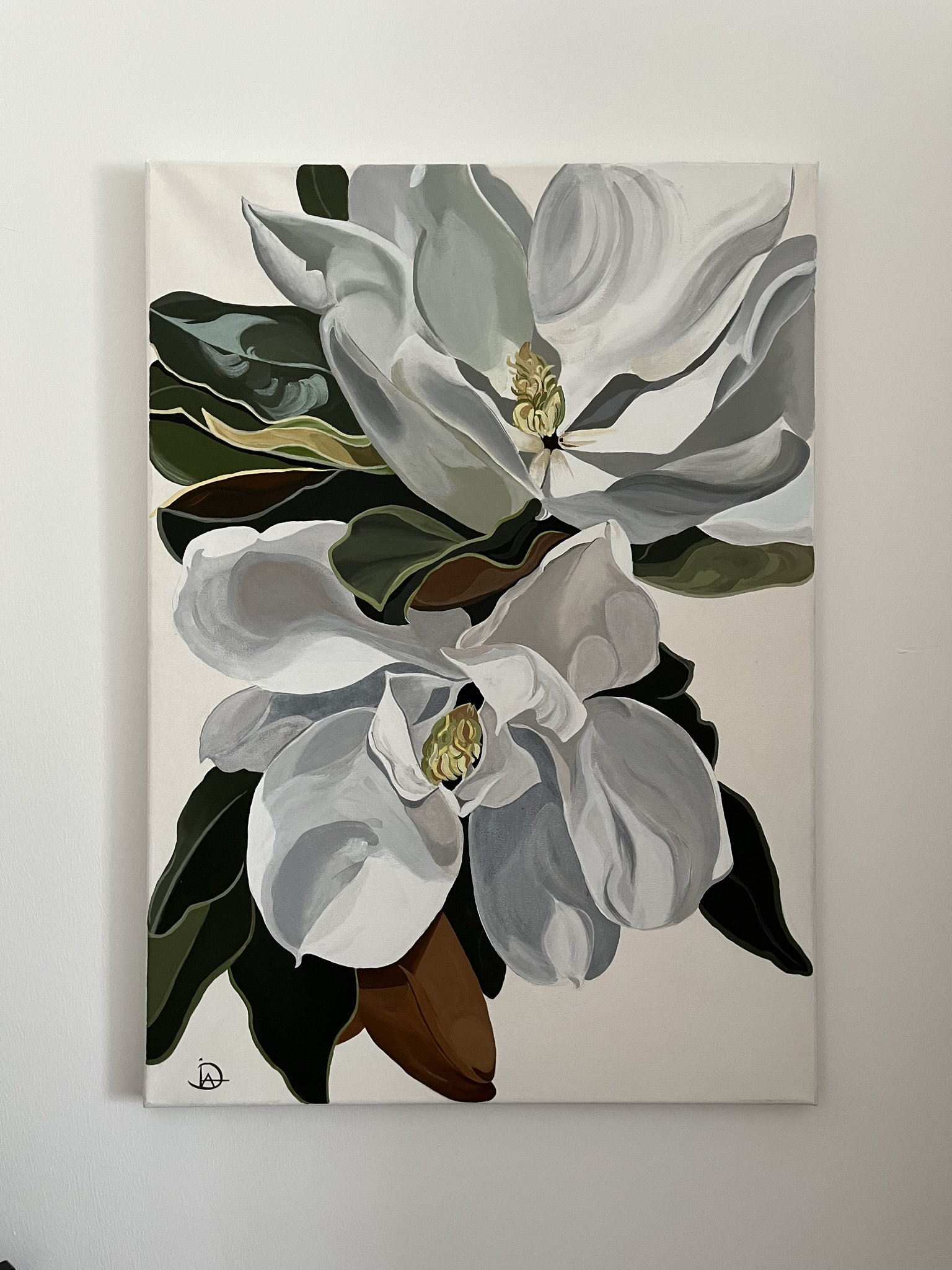 Magnolia Painting - Etsy