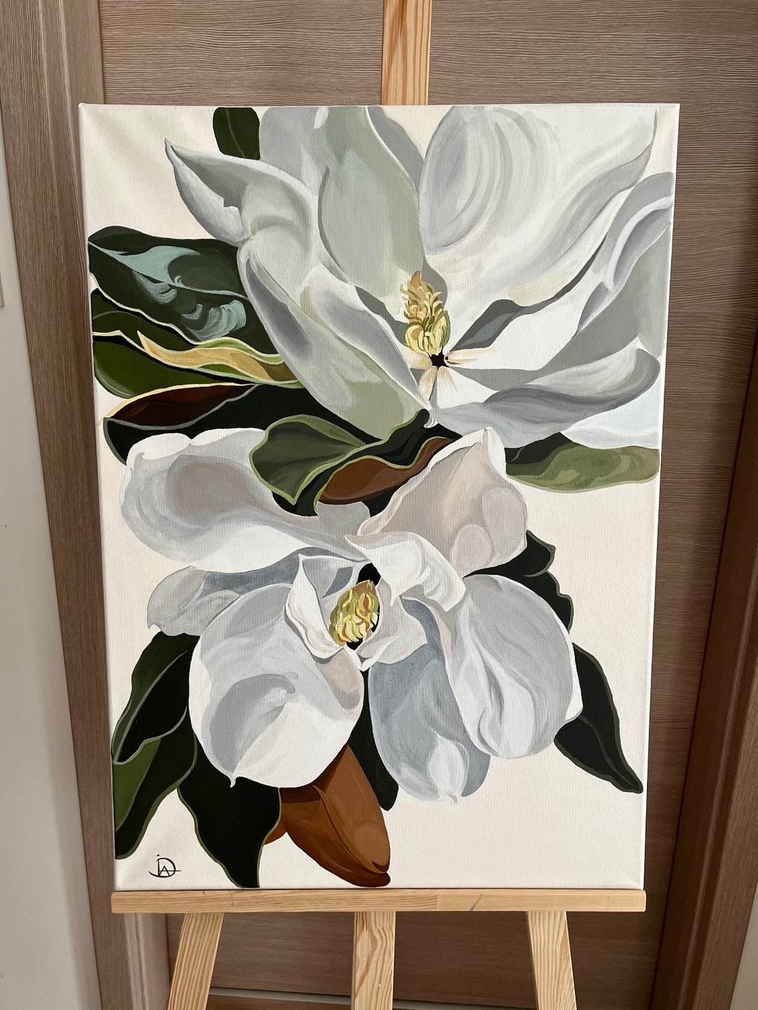 Magnolia Painting - Etsy