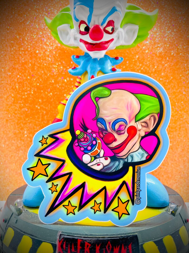 Knock Out Shorty High Quality Vinyl Sticker Killer Klowns From - Etsy