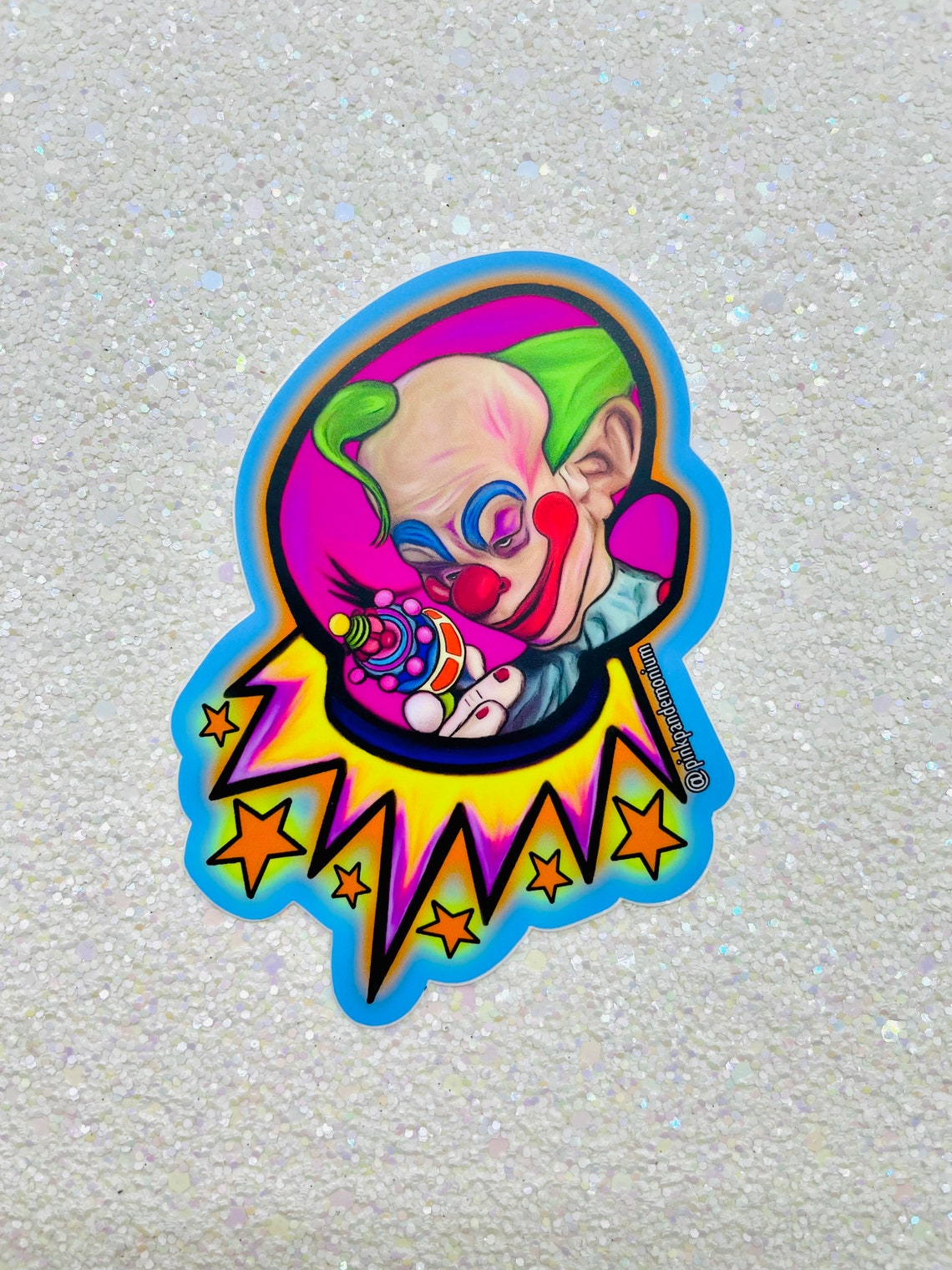 Knock Out Shorty High Quality Vinyl Sticker Killer Klowns From - Etsy