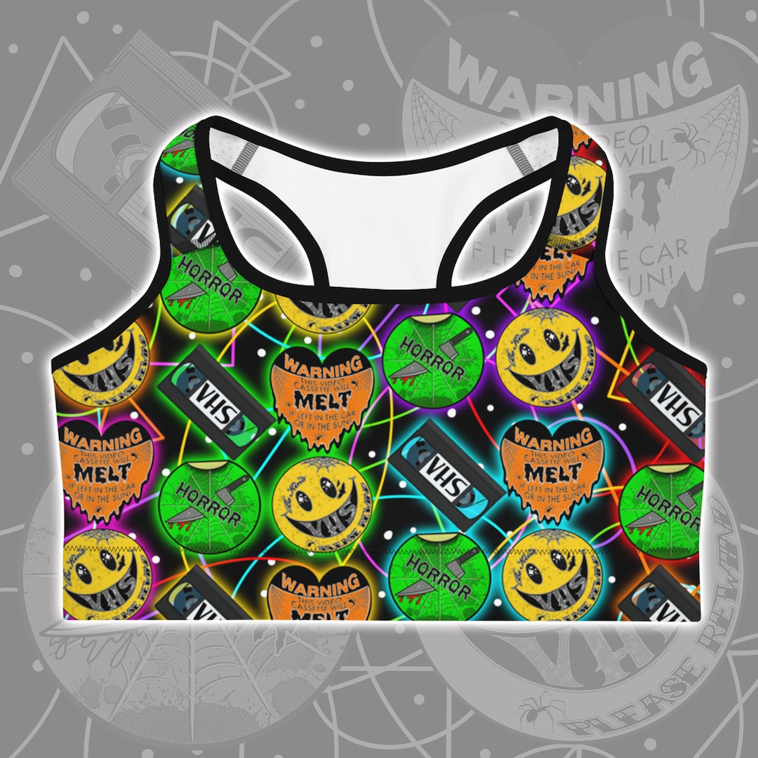 VHS Nostalgia Sports Bra - Etsy