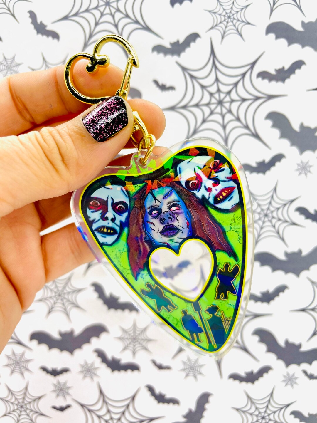 Pazuzu Planchette Acrylic Holographic Double Sided Keychain - Etsy