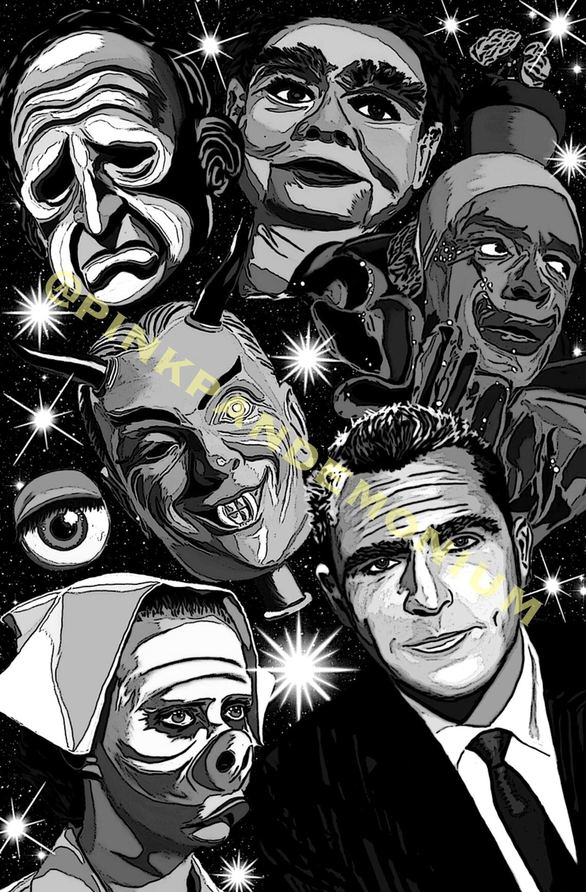 Enter the 5th Dimension 11x17 Poster Print Twilight Zone - Etsy