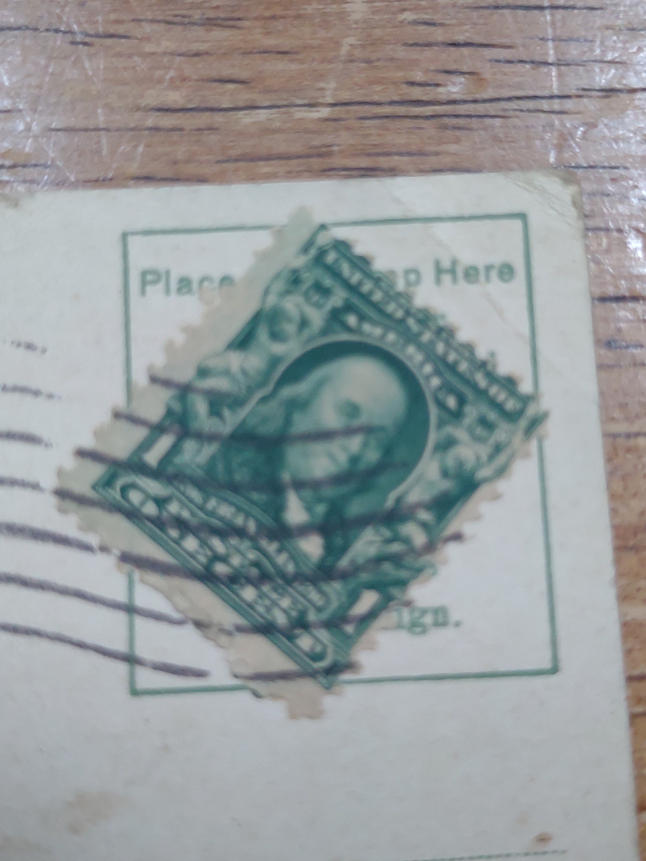 Vintage Postcard and Stamp - Etsy