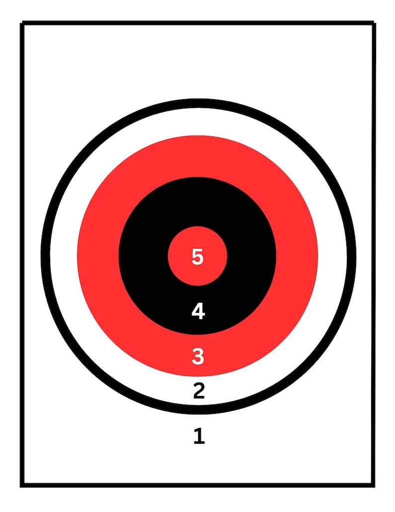 Printable Shooting Target | Gun Range Practice Target | PDF Instant ...