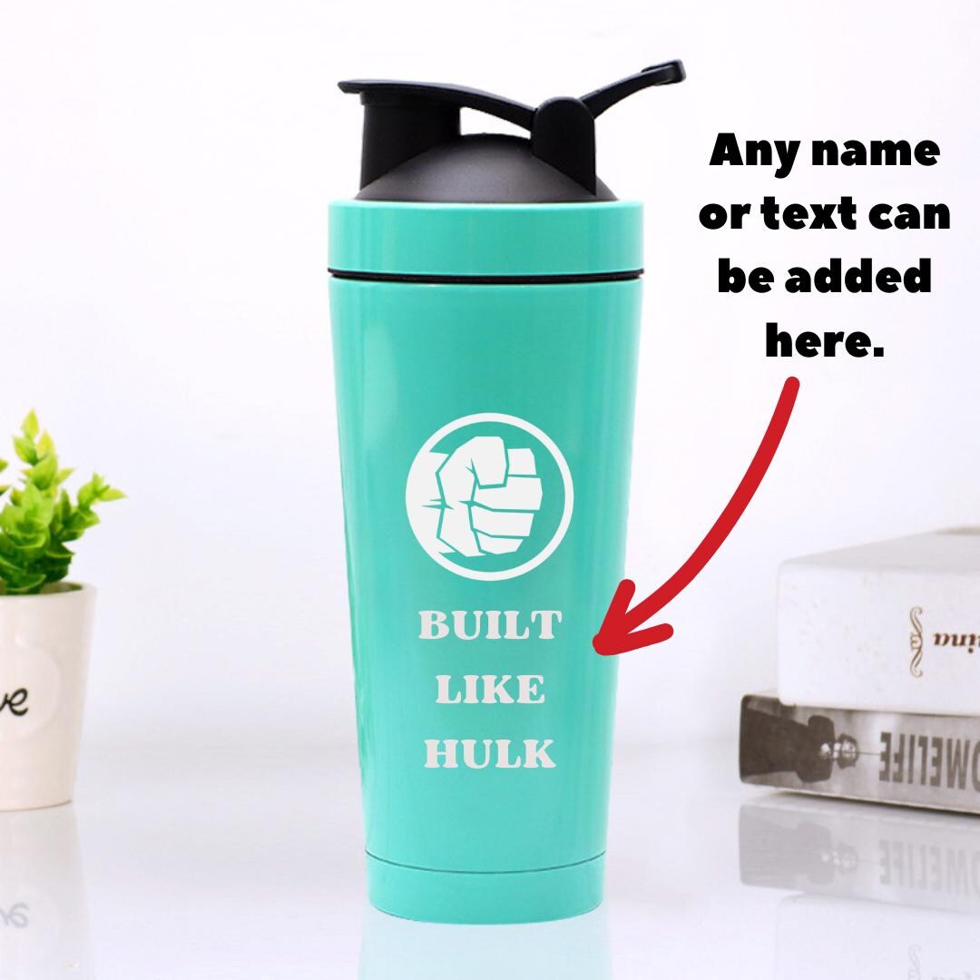 HULK Protein Shaker Bottle | Avengers Marvel Inspired Custom Superhero ...