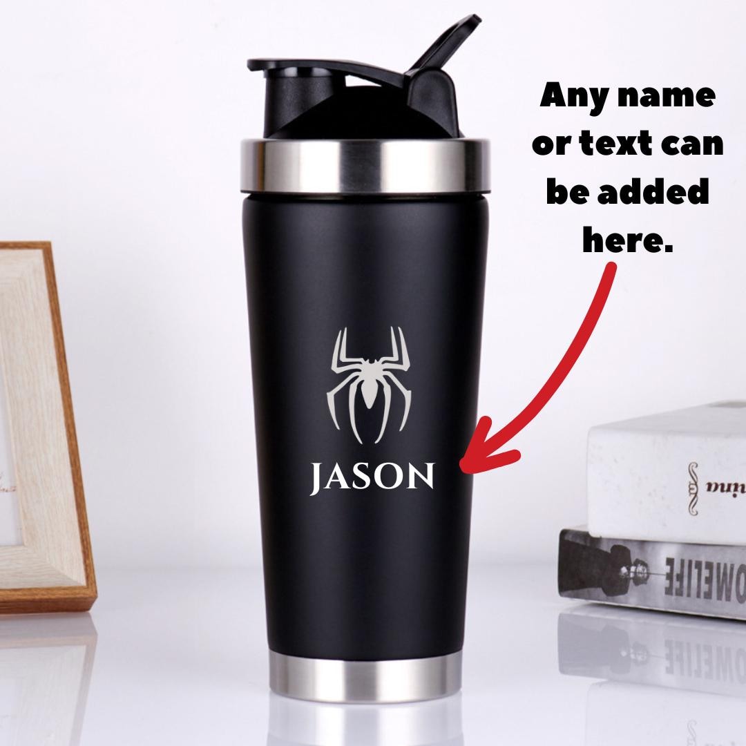 SPIDERMAN Protein Shaker Bottle | Avengers Marvel Inspired Custom ...