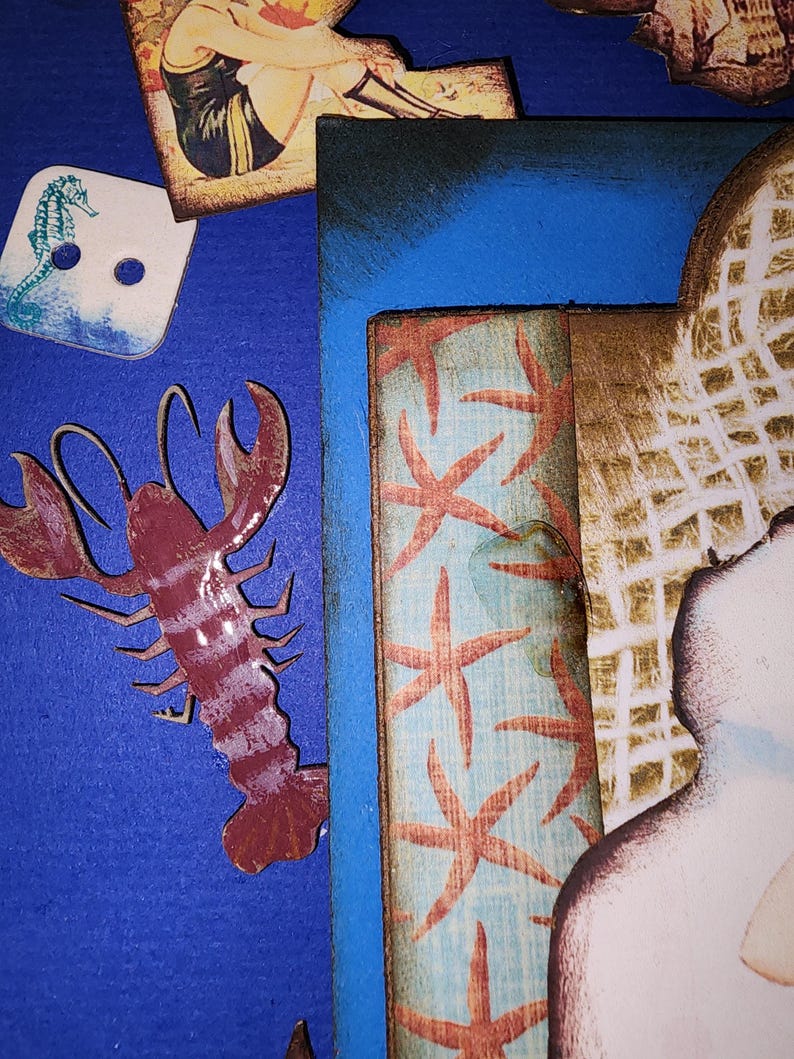 Beach Scenes 3D Handmade One of a Kind 8" X 10" - Ready to Frame. - Etsy