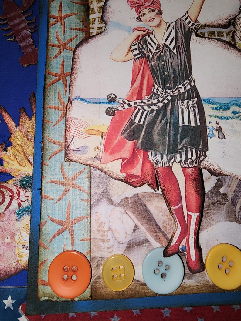 Beach Scenes 3D Handmade One of a Kind 8" X 10" - Ready to Frame. - Etsy