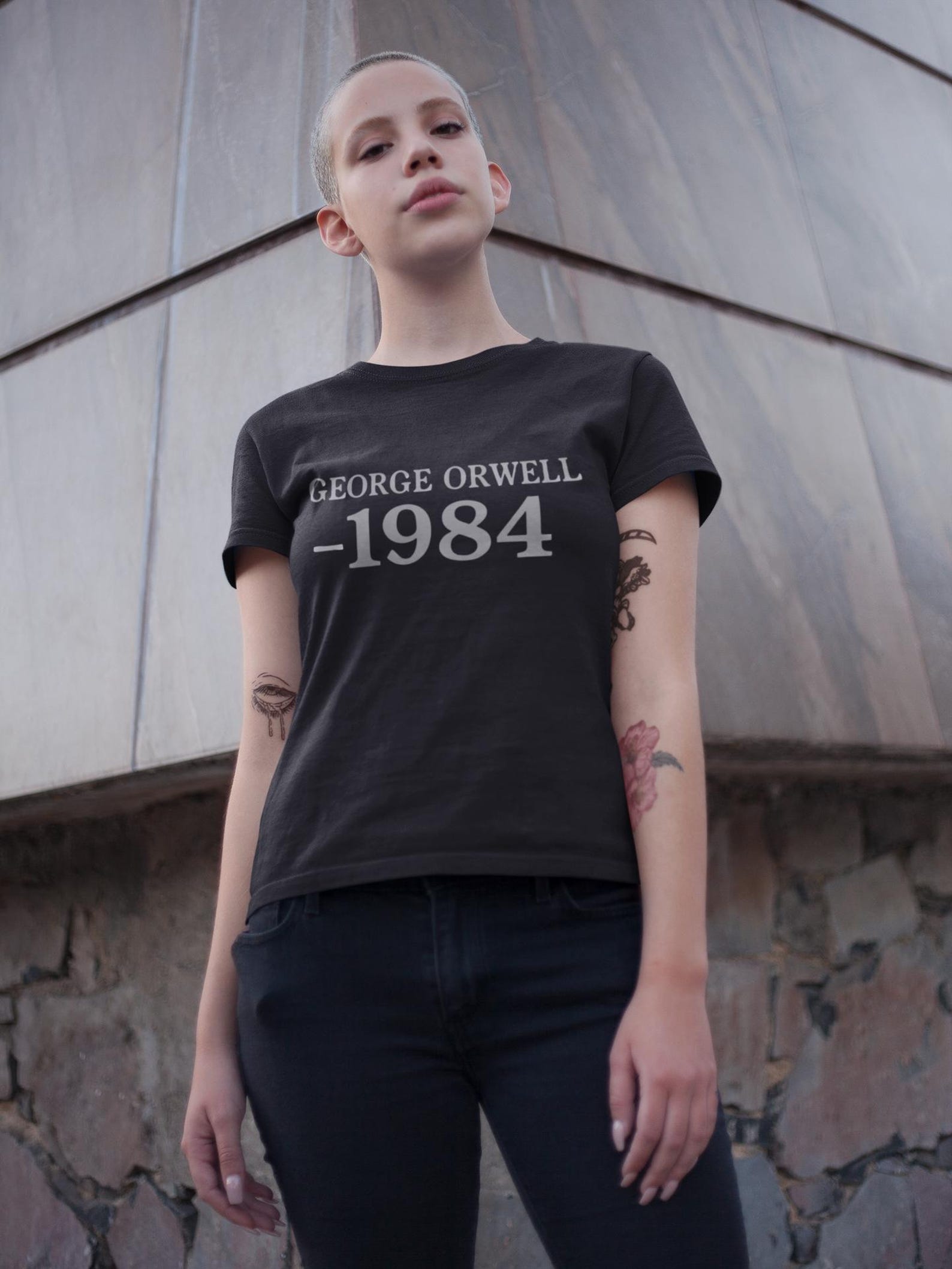 George Orwell 1984 Shirt: Dystopian Book Tee, Retro Typewriter Font - Etsy