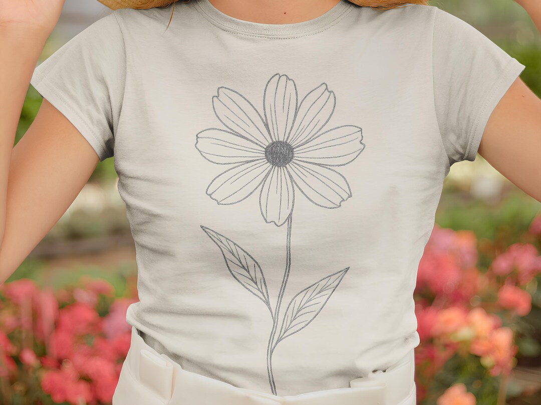Black Eyed Susan Shirt | Botanical Flower Tee | Vintage Floral Top - Etsy