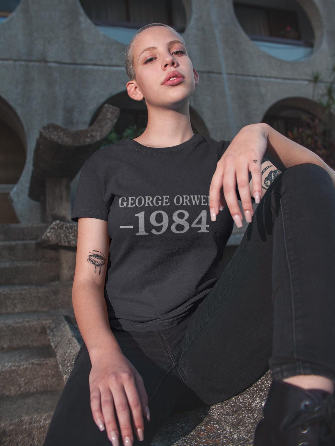 George Orwell 1984 Shirt: Dystopian Book Tee, Retro Typewriter Font - Etsy