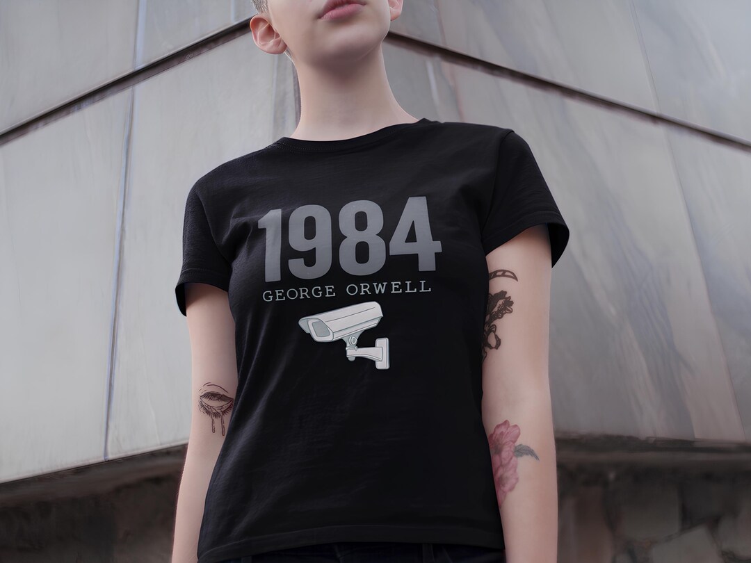 1984 George Orwell Shirt, Dystopian Book Tee, Big Brother Surveillance ...
