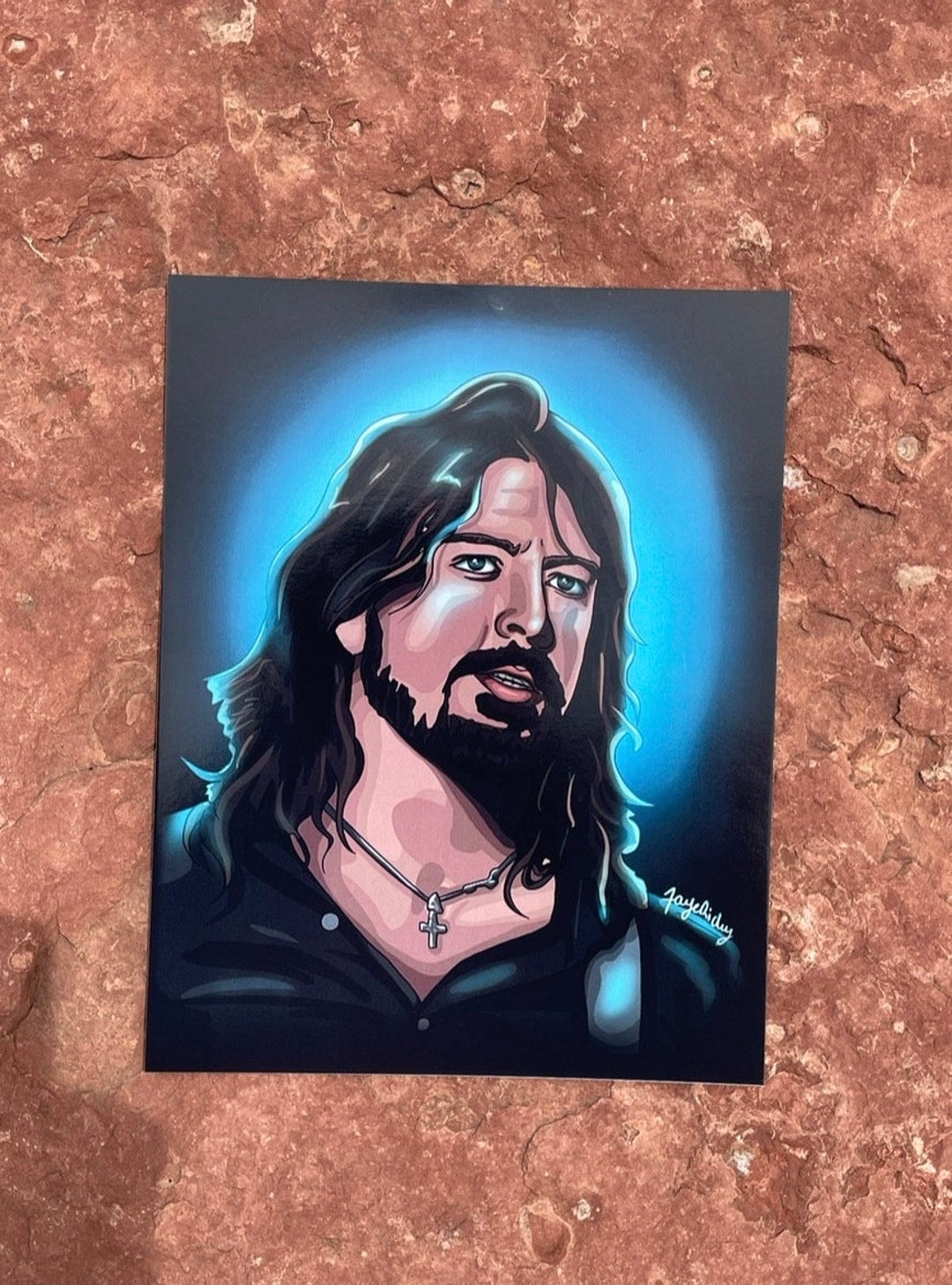 Dave Grohl Art Print Foo Fighters Art Print Digital Art Print Wall ...