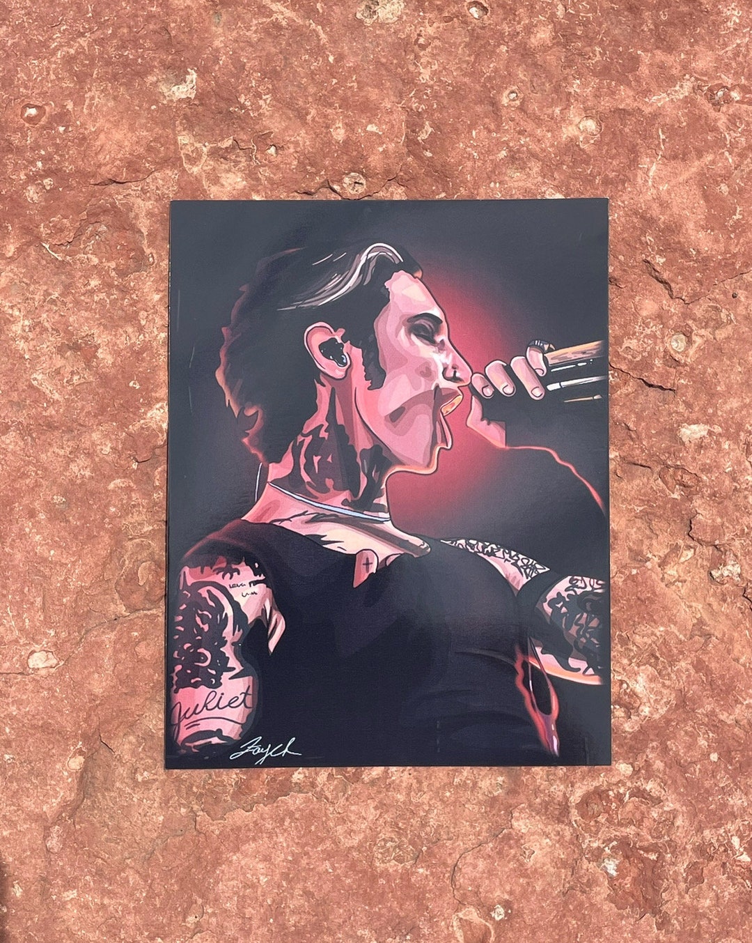 Andy Biersack Print | BVB | Black Veil Brides | Art Print - Etsy