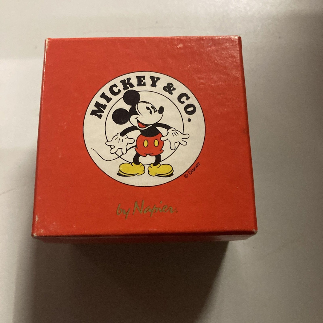 NAPIER Brooch Disney Mickey Mouse Gold Pin Watch Mickey - Etsy