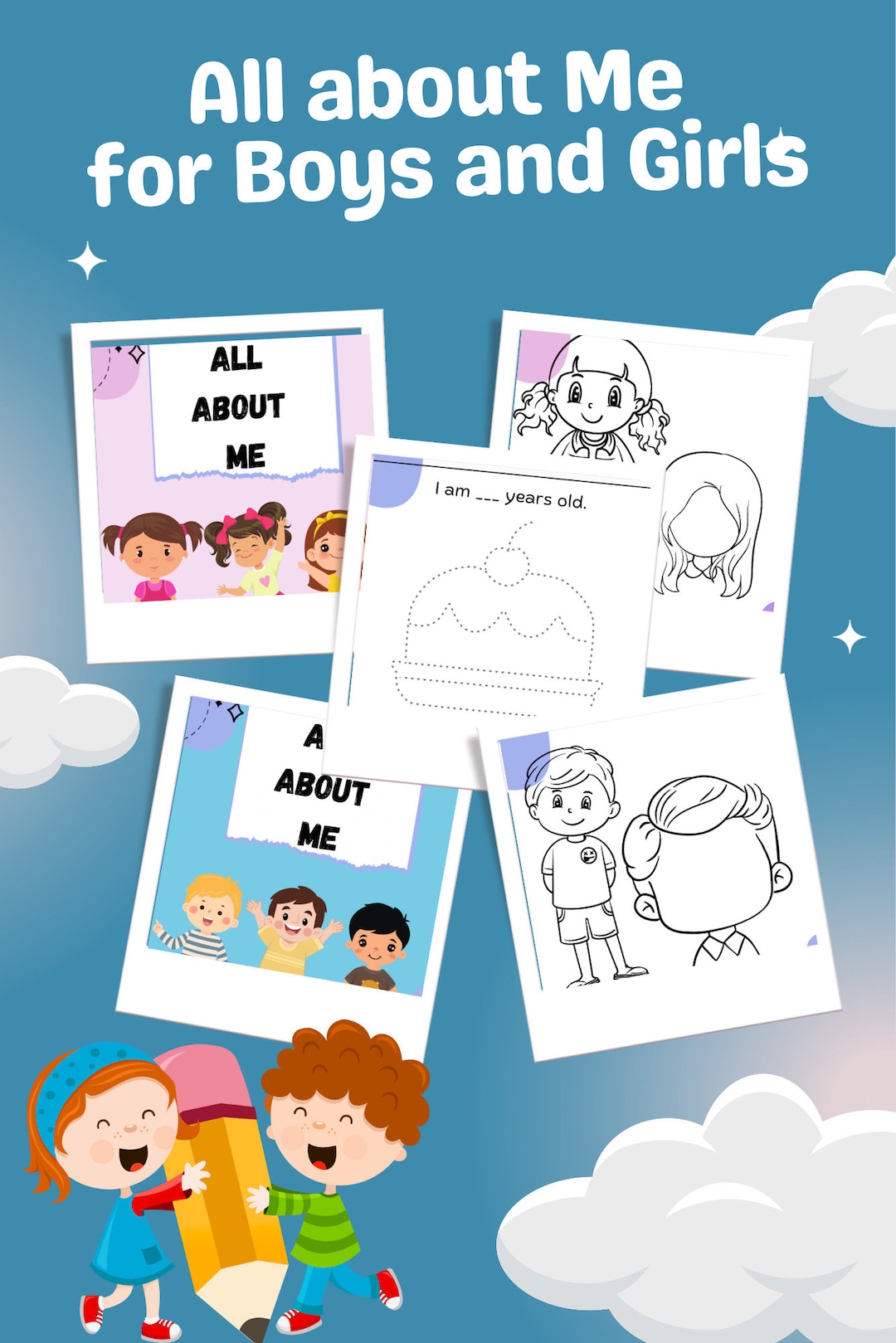 All About Me for Boys and Girls - Etsy