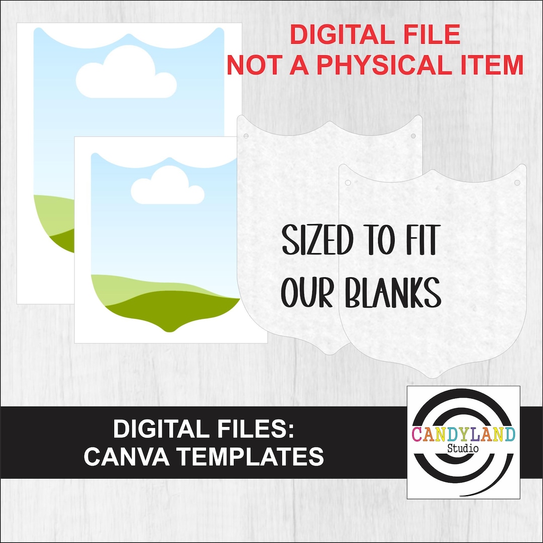 Rodeo Tag Template for Canva DIGITAL FILE for Felt Sublimation Blanks ...