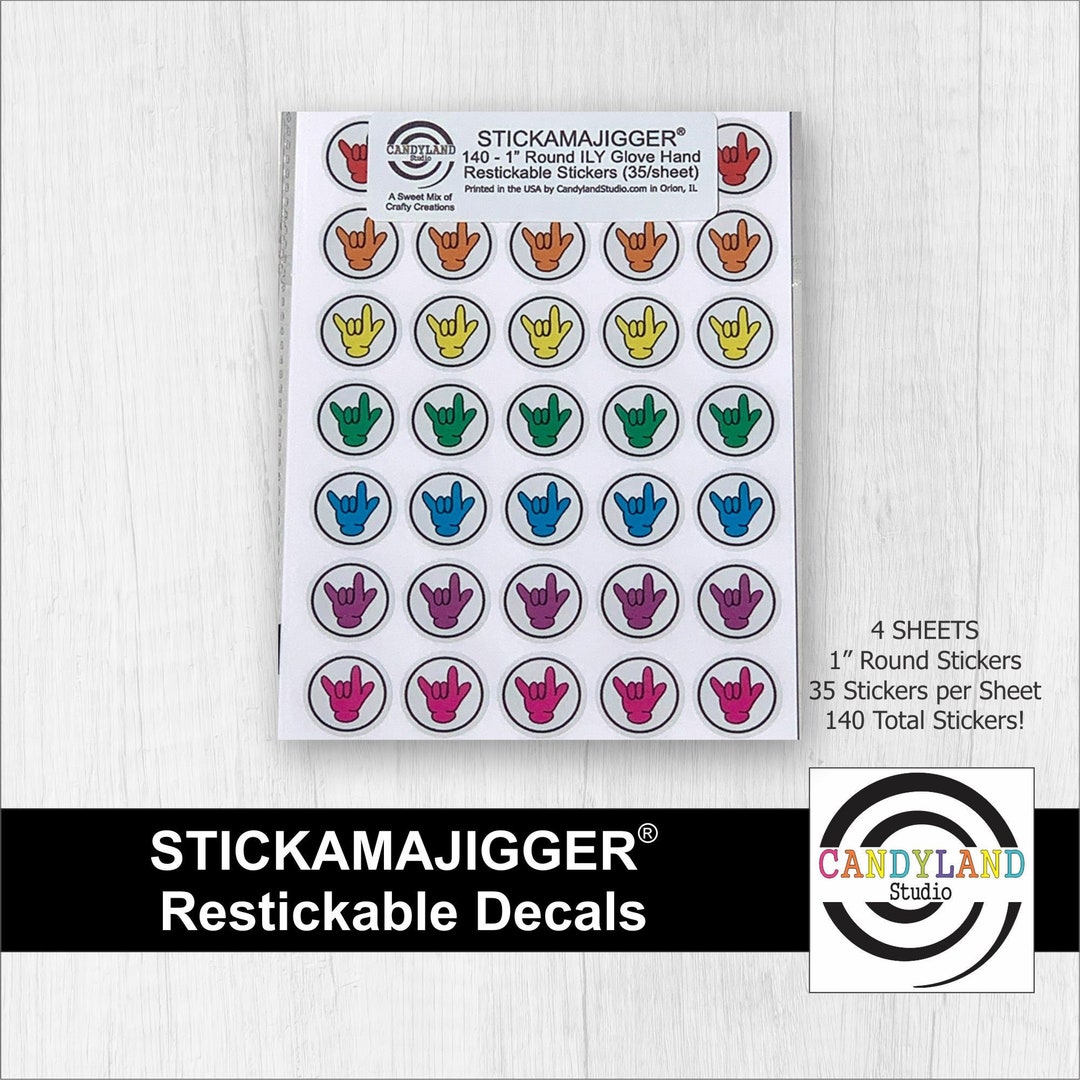 ASL ILY | I Love You | Rainbow American Sign Language | Restickable ...