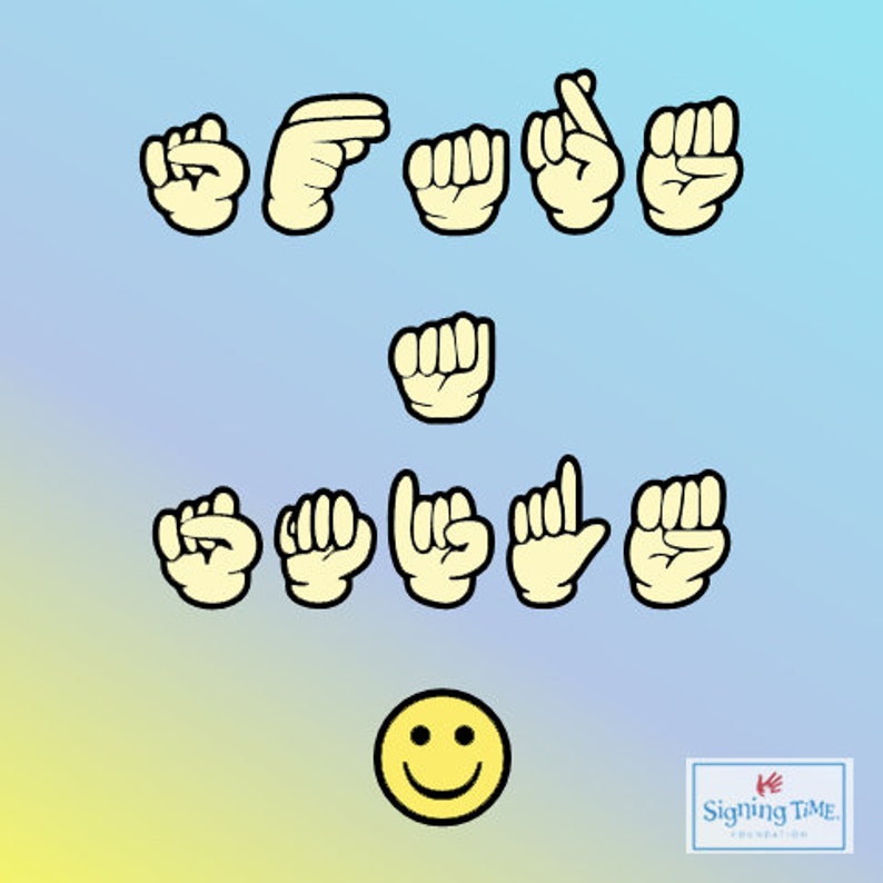 Glove Signs by Candyland Studio A Manual Alphabet Font ASL - Etsy