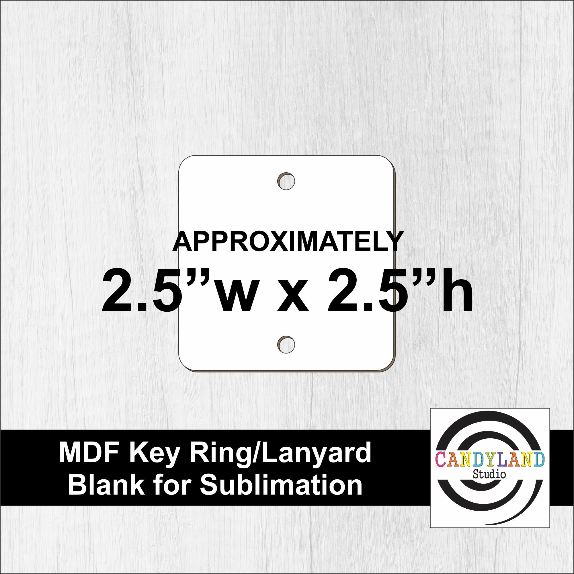 Square Shape DOUBLE HOLE Sublimation Blanks for Single or | Etsy