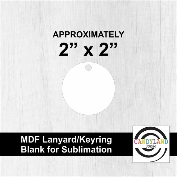 2 Inch Round Circle Shape Single or Double Sided MDF | Etsy