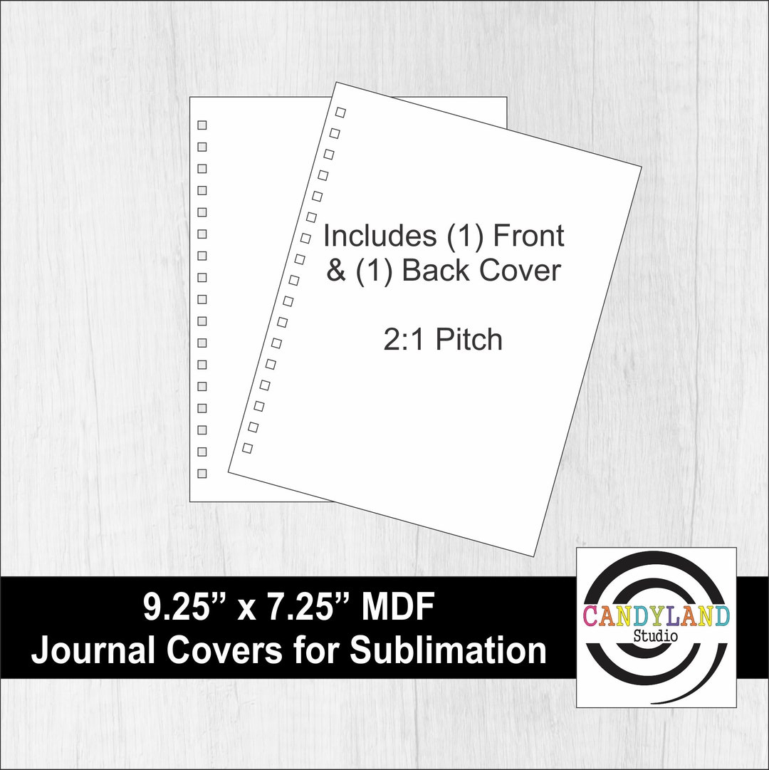 Journal Cover Sublimation Blanks 9.25 X 7.25 UNISUB MDF, Scrapbook ...