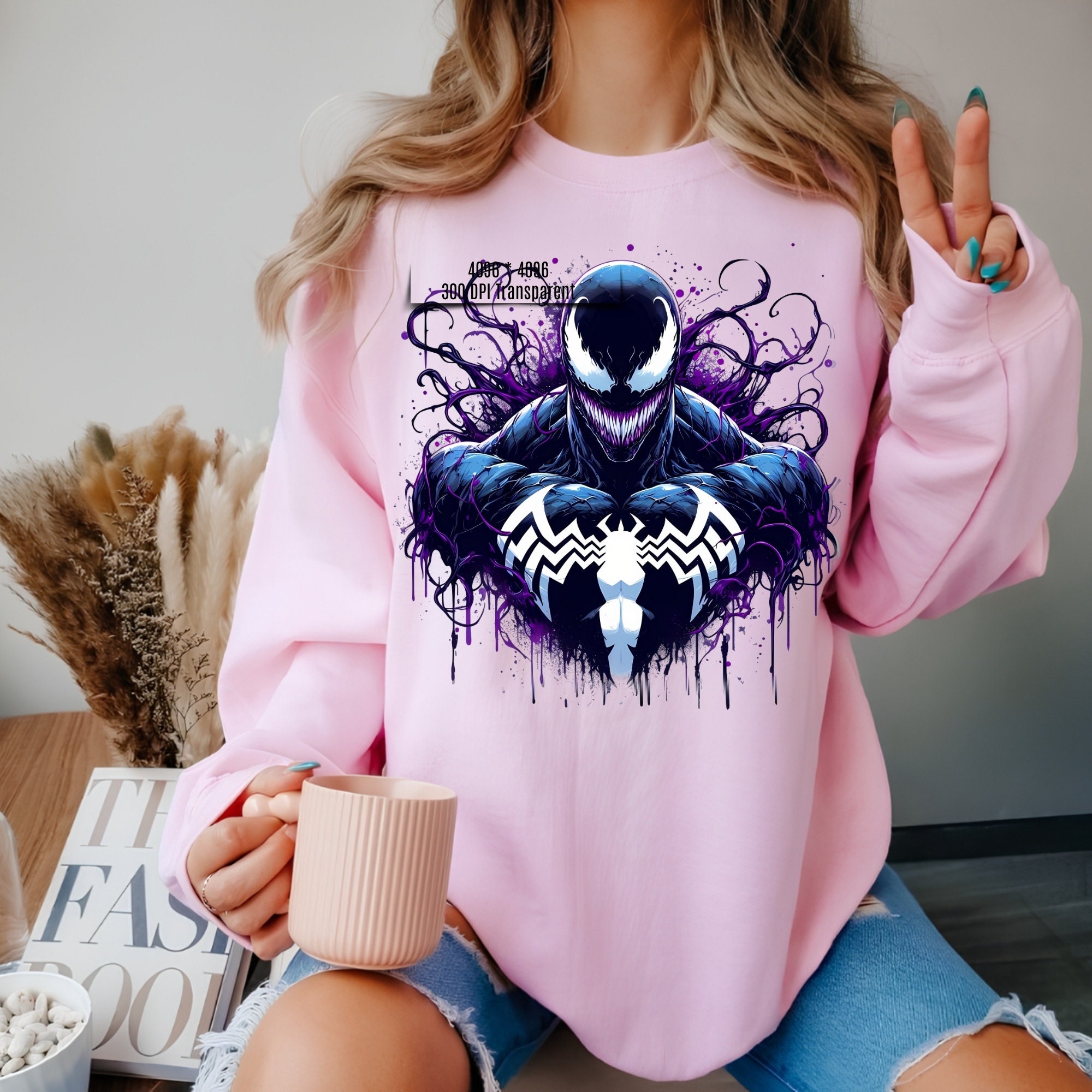 5 Venom Splash and Watercolor Png Sublimation | Antihero Movie Png ...